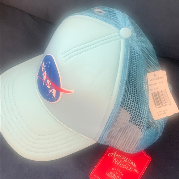 American Needle | Accessories | Nasa Light Blue Trucker Hat | Poshmark